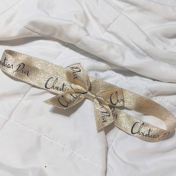 Dior | Party Supplies | Christian Dior Gold Gift Bow Ribbon | Poshmark
